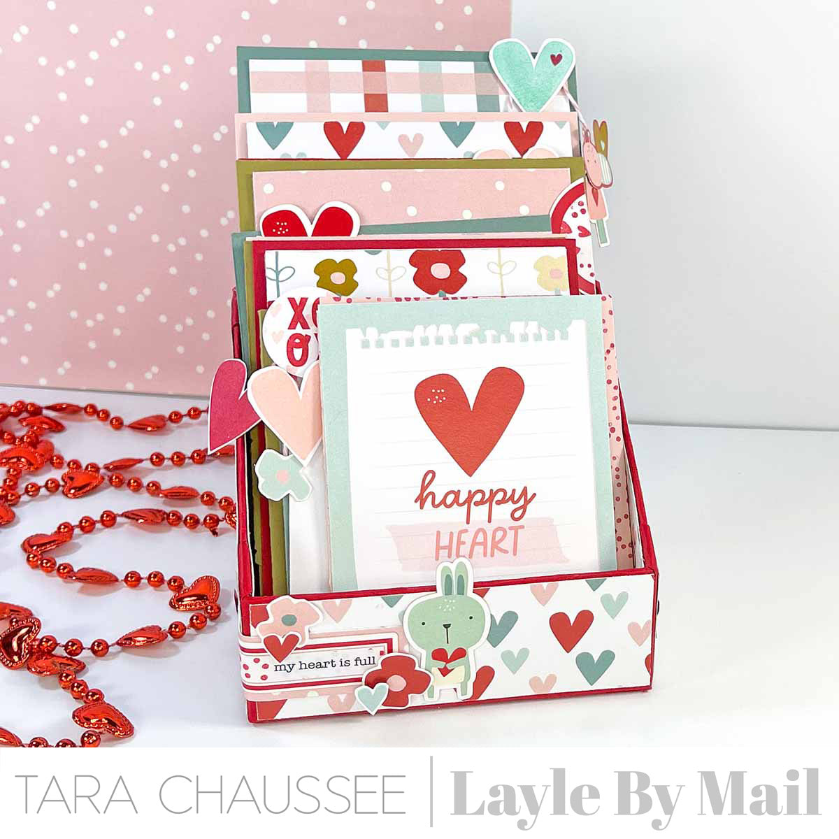 Valentine's Cards & Box | Design Team: Tara Chaussee – Layle By Mail