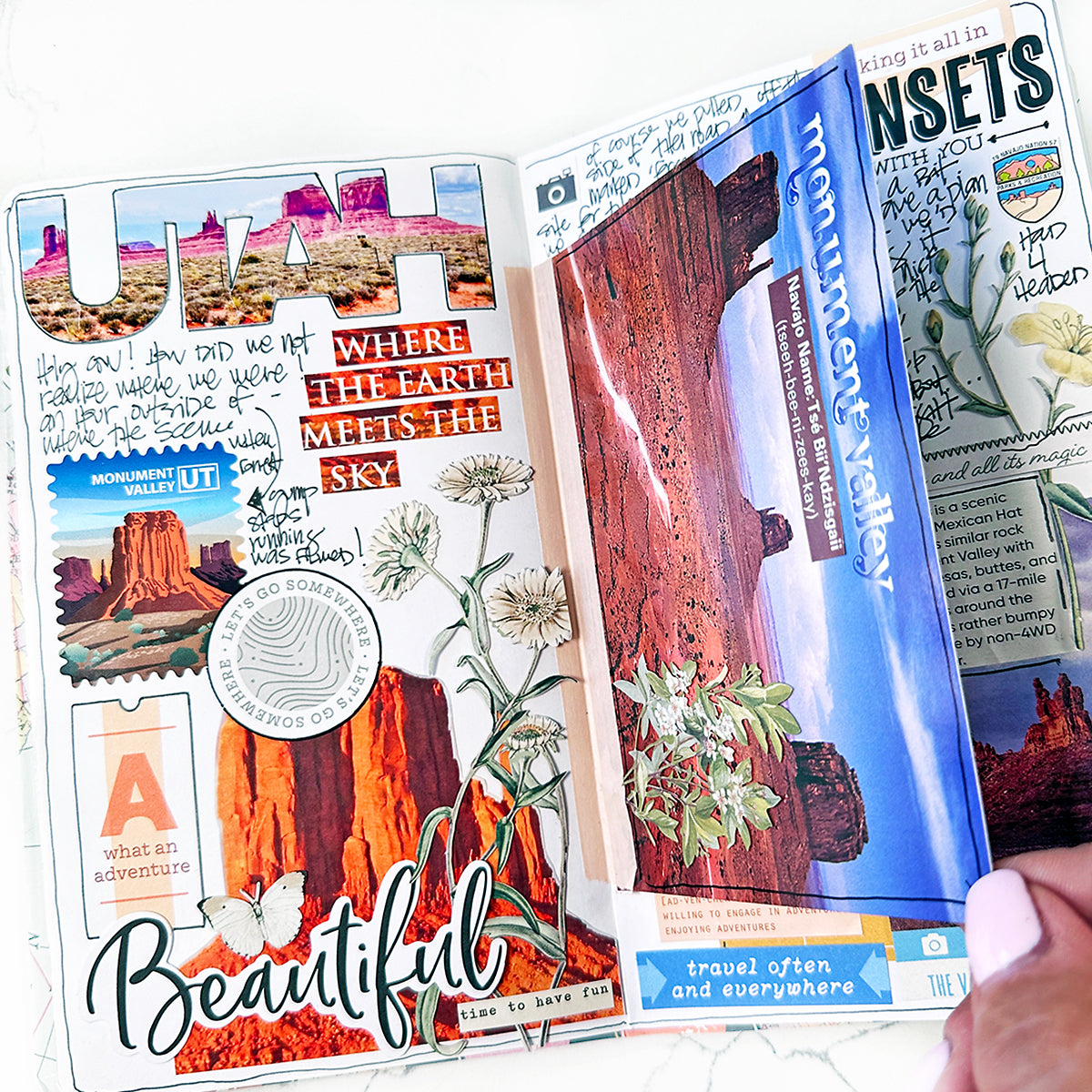 Travel Glue Book/Junk Journal - Southern Utah – Layle By Mail