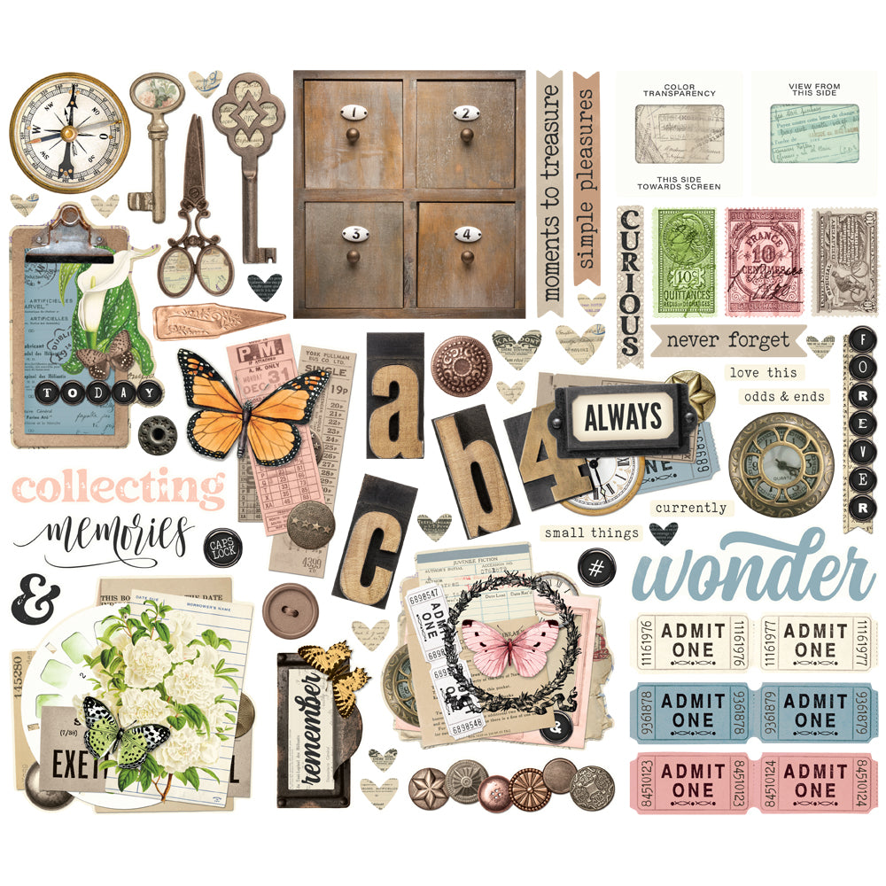 Simple Stories | Simple Vintage Junk Drawer - Bits & Pieces – Layle By Mail