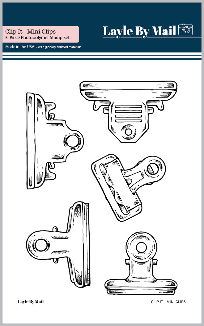 Mini Clips - Clip It 3x4 Stamp Set – Layle By Mail