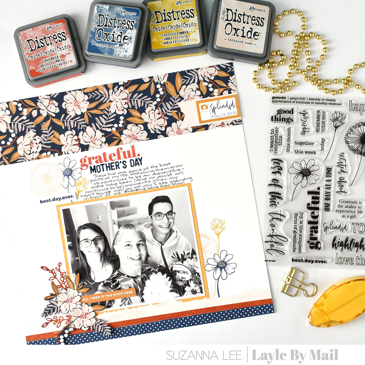 Grateful 6x8 Stamp Set – Layle By Mail