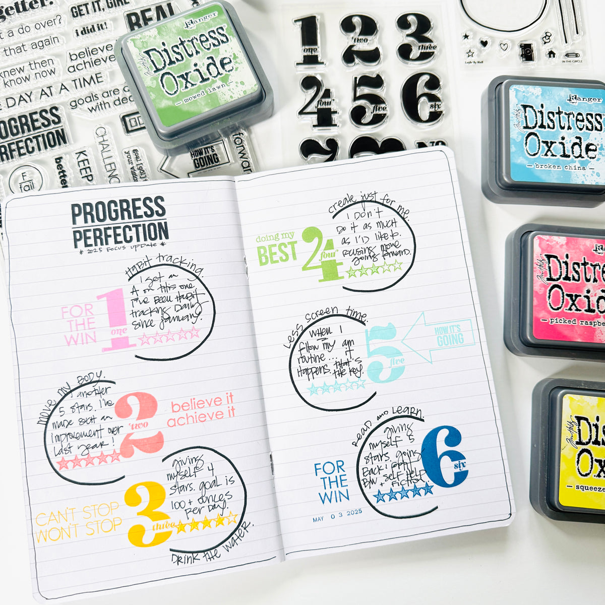 By the Numbers - Allison - 4x6 Stamp Set – Layle By Mail
