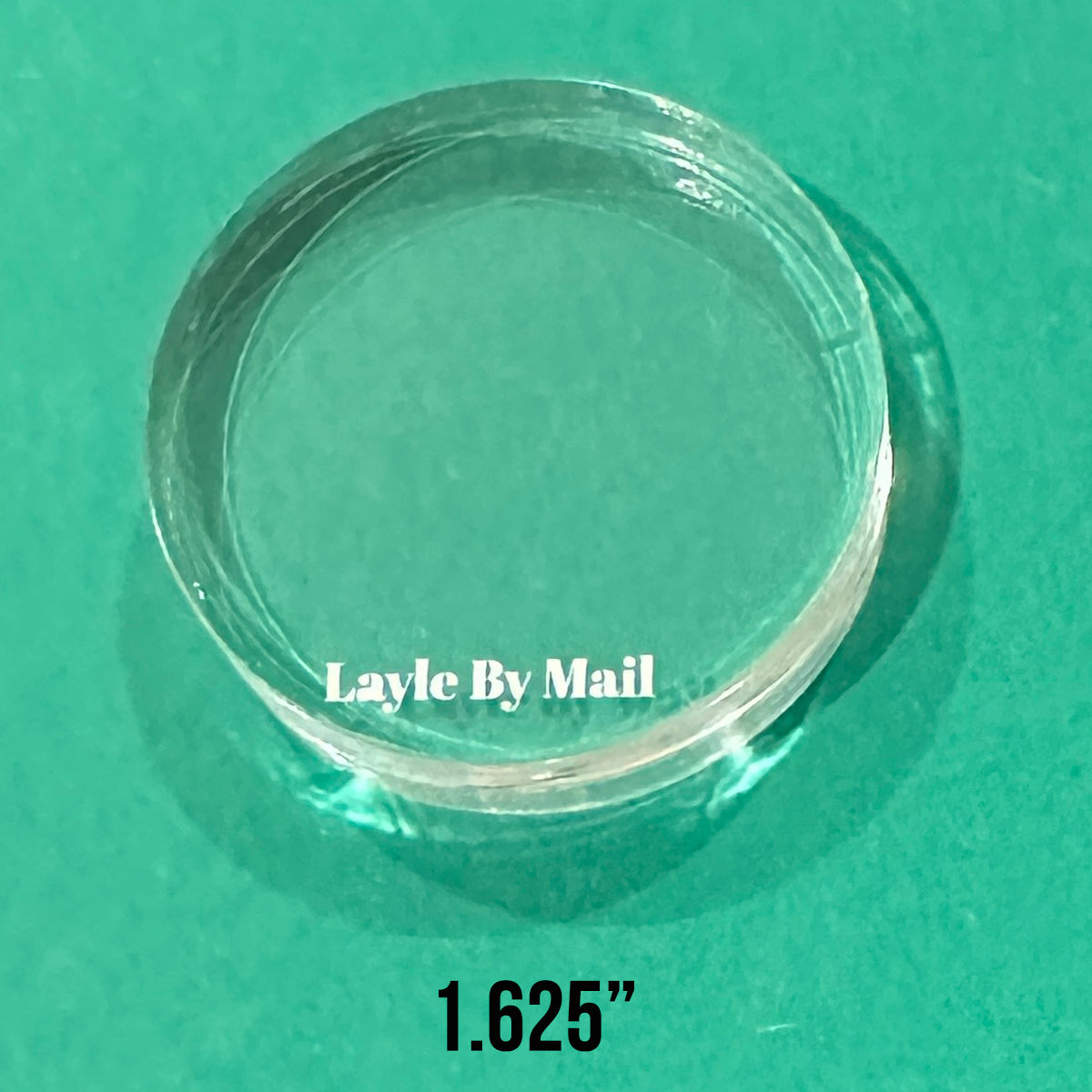Layle By Mail 1.625" Round Acrylic Stamping Block
