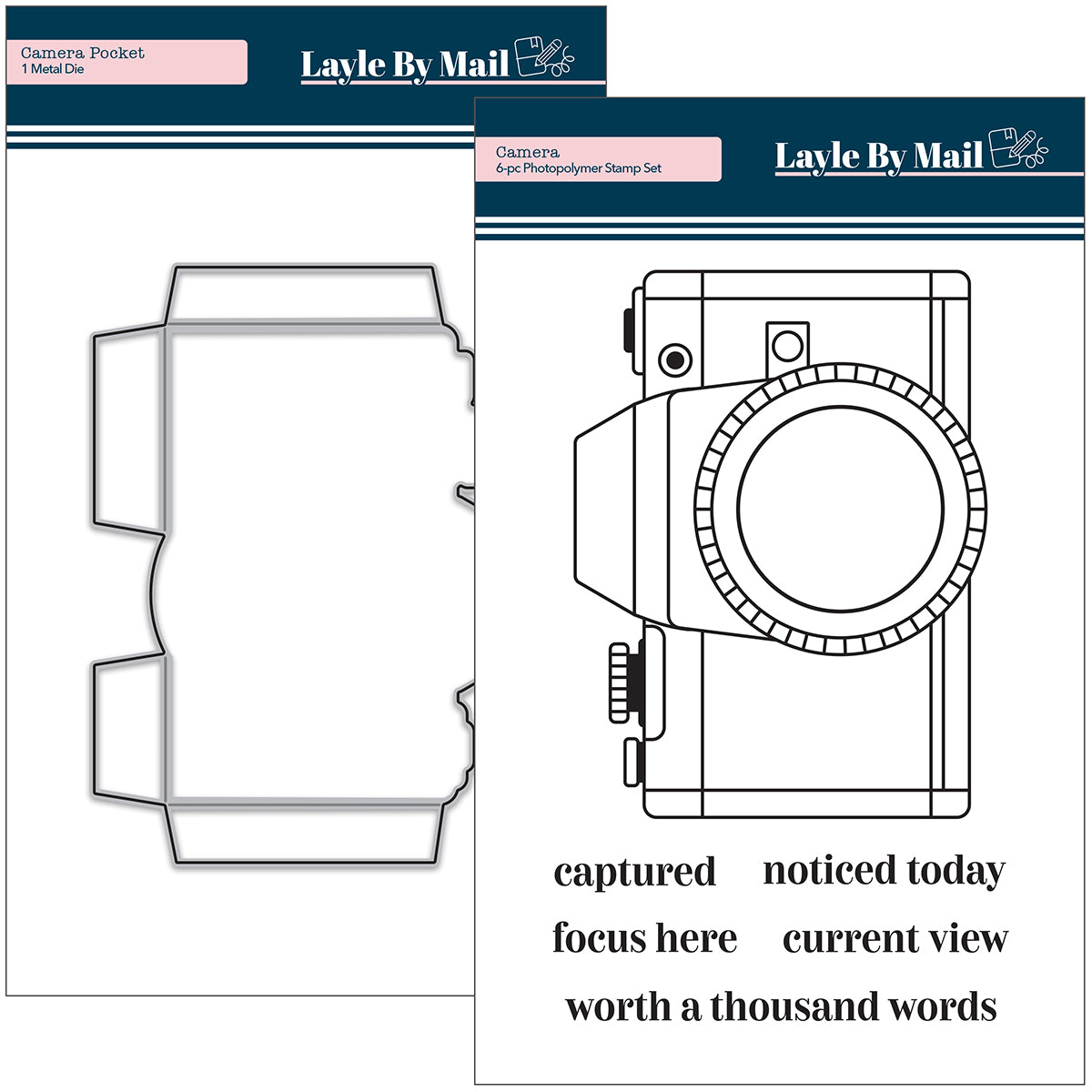 Camera Stamp & Die Bundle – Layle By Mail