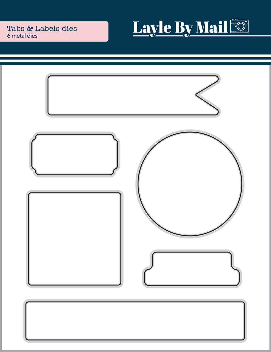 Tabs & Labels Stamp & Metal Dies Bundle – Layle By Mail
