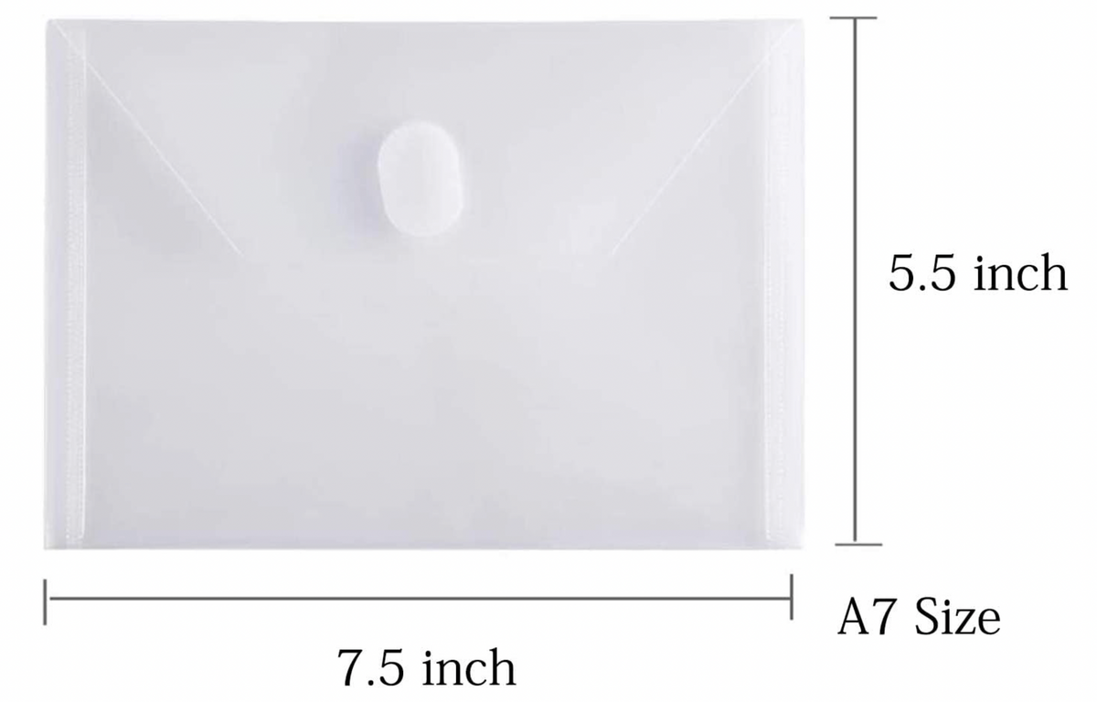 Flat Storage Envelopes With Velcro Closure - Variety Pack set of 8 ...
