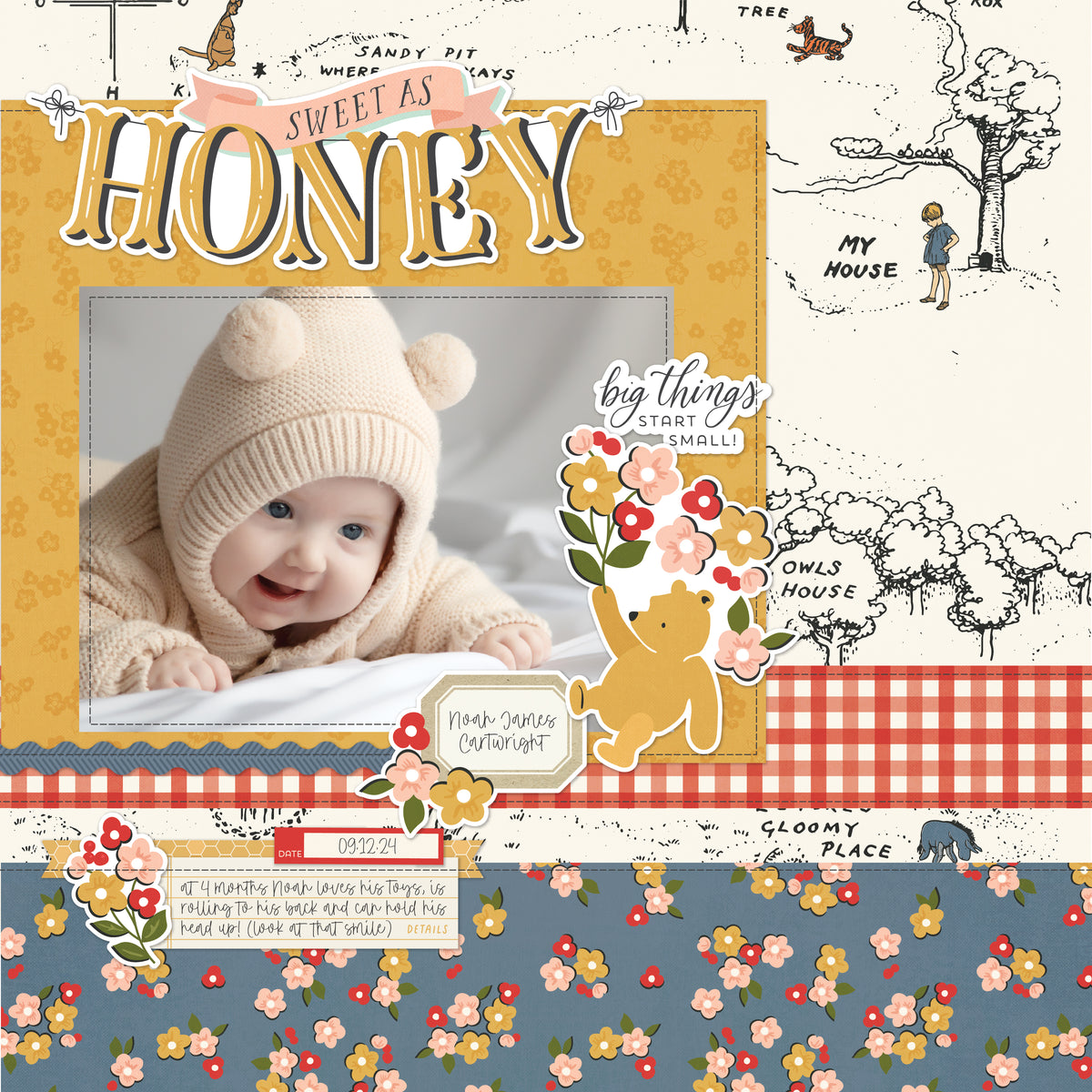 Simple Stories | Classic Pooh - Silly Old Bear Stamps – Layle By Mail