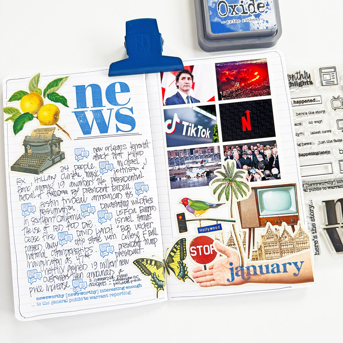 Ellepi Spring Paper Clips - Blue - Medium (7cm) – Layle By Mail