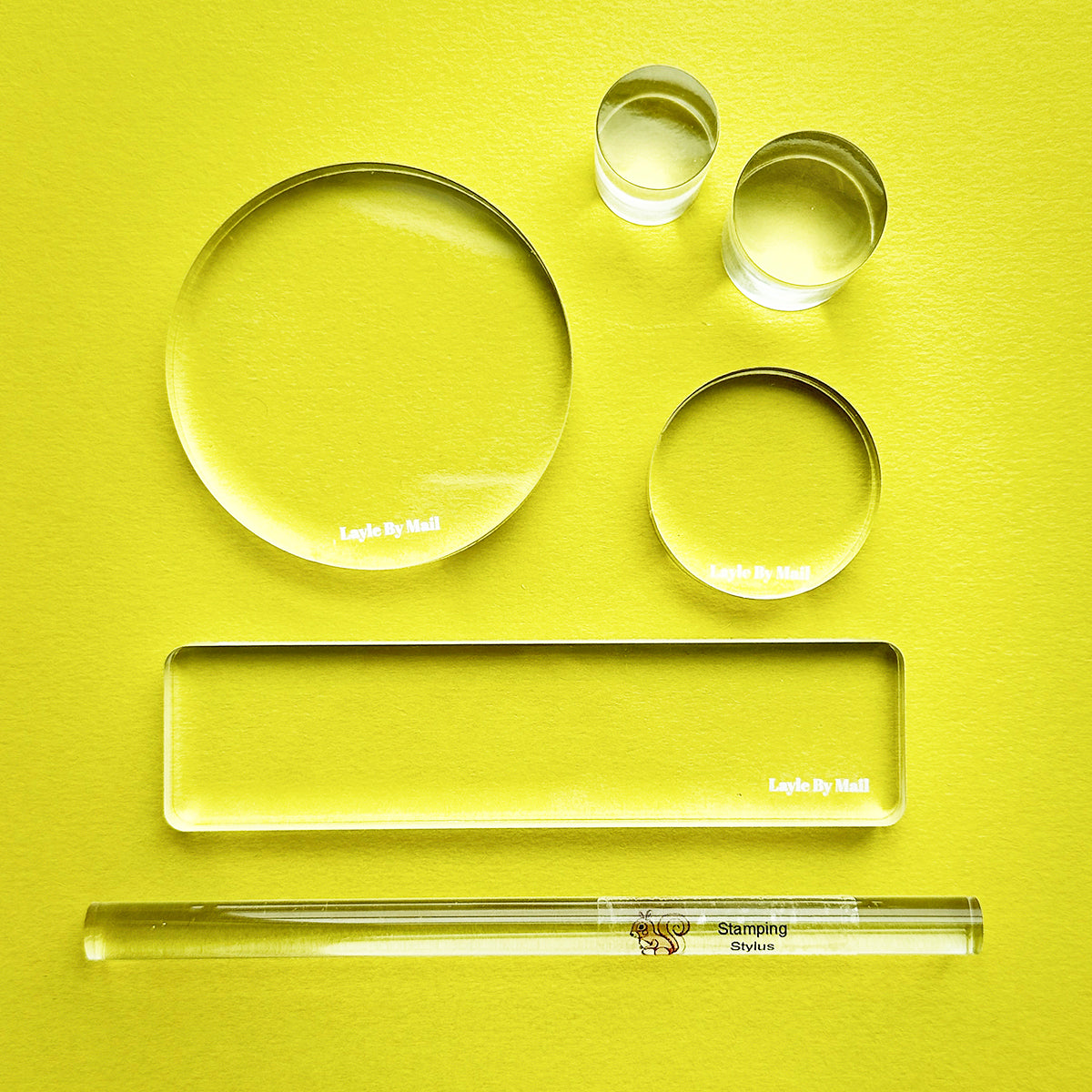 Layle By Mail | 6 Piece Acrylic Stamping Block Bundle