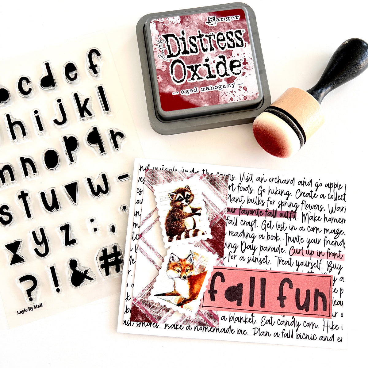 Scatter LOWER Alpha 4x6 Stamp Set - RETIRED – Layle By Mail